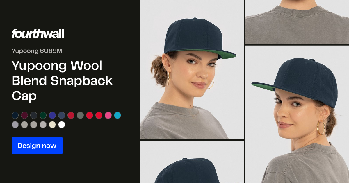 Yupoong Wool Blend Snapback Cap | Fourthwall